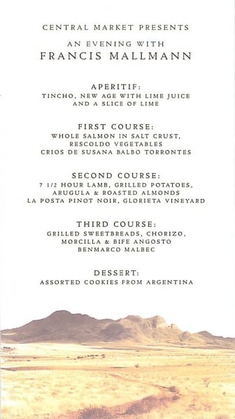 Argentina's Star Chef Francis Mallmann: Cooking Class at Central Market ...