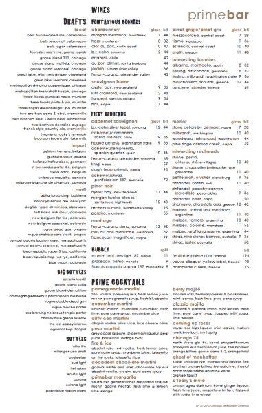 Primebar, New Uptown Restaurant and Bar Opening in September ...