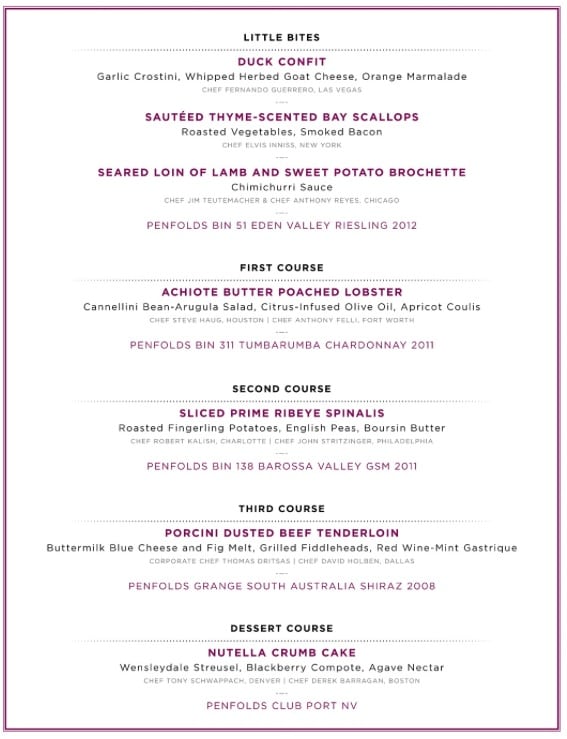 Hot Date: 100-Point 2008 Penfolds Grange Shiraz Wine Dinner at Del ...