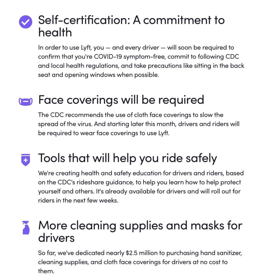 Lyft, Uber now require you and your driver to wear face masks, ride ...